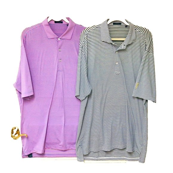 turtleson | Shirts | Turtleson Golf Polo Shirt Lot Of 2 Mens Xl Quail ...